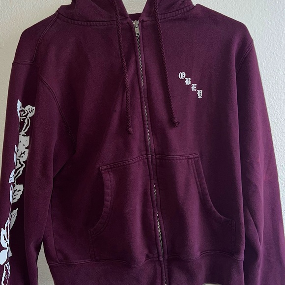 Obey | Jackets & Coats | This Is A Purple Obey Jacket Very Cute And ...